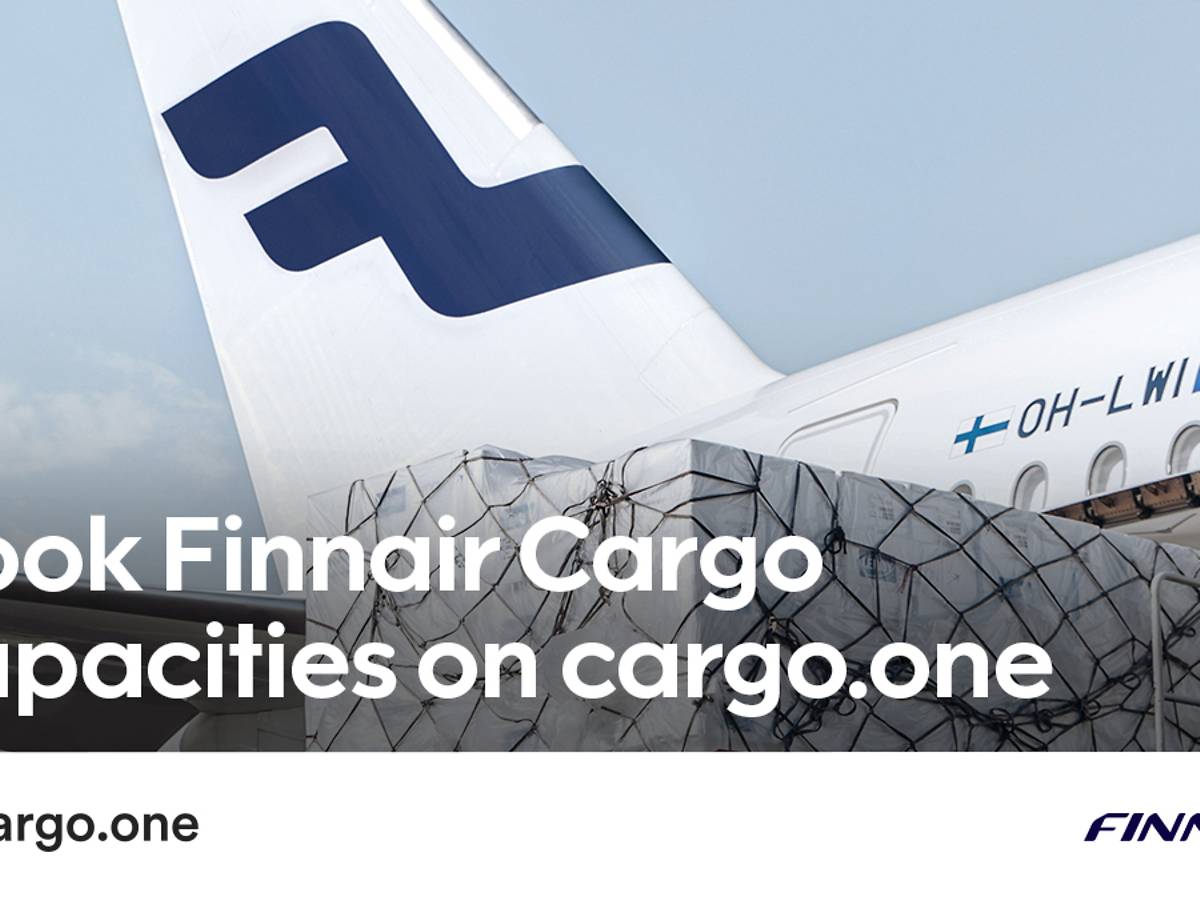 Finnair Cargo is now live on cargo.one for Norway and Ireland